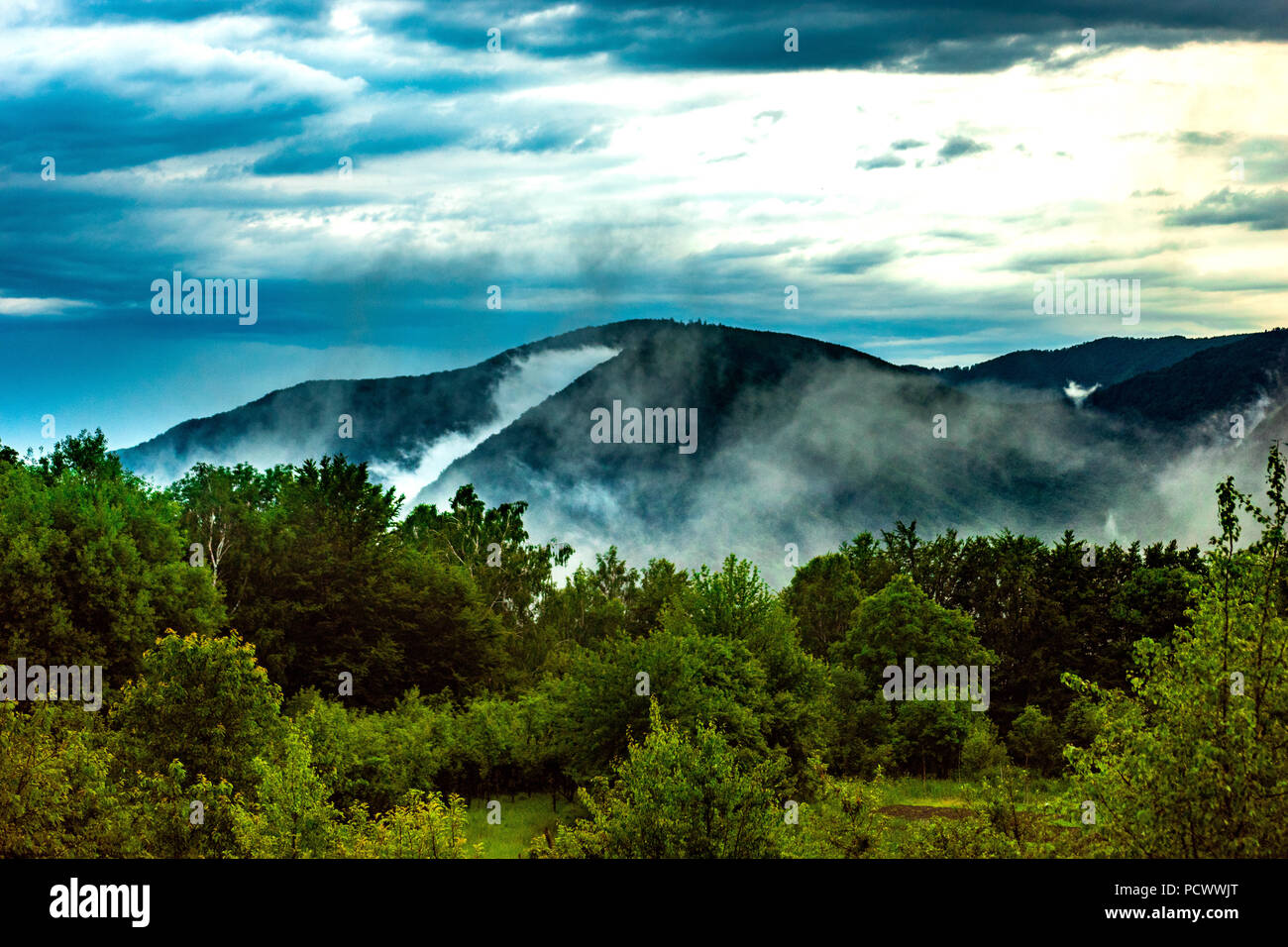 the mountain view in defileul jiului national park Stock Photo - Alamy