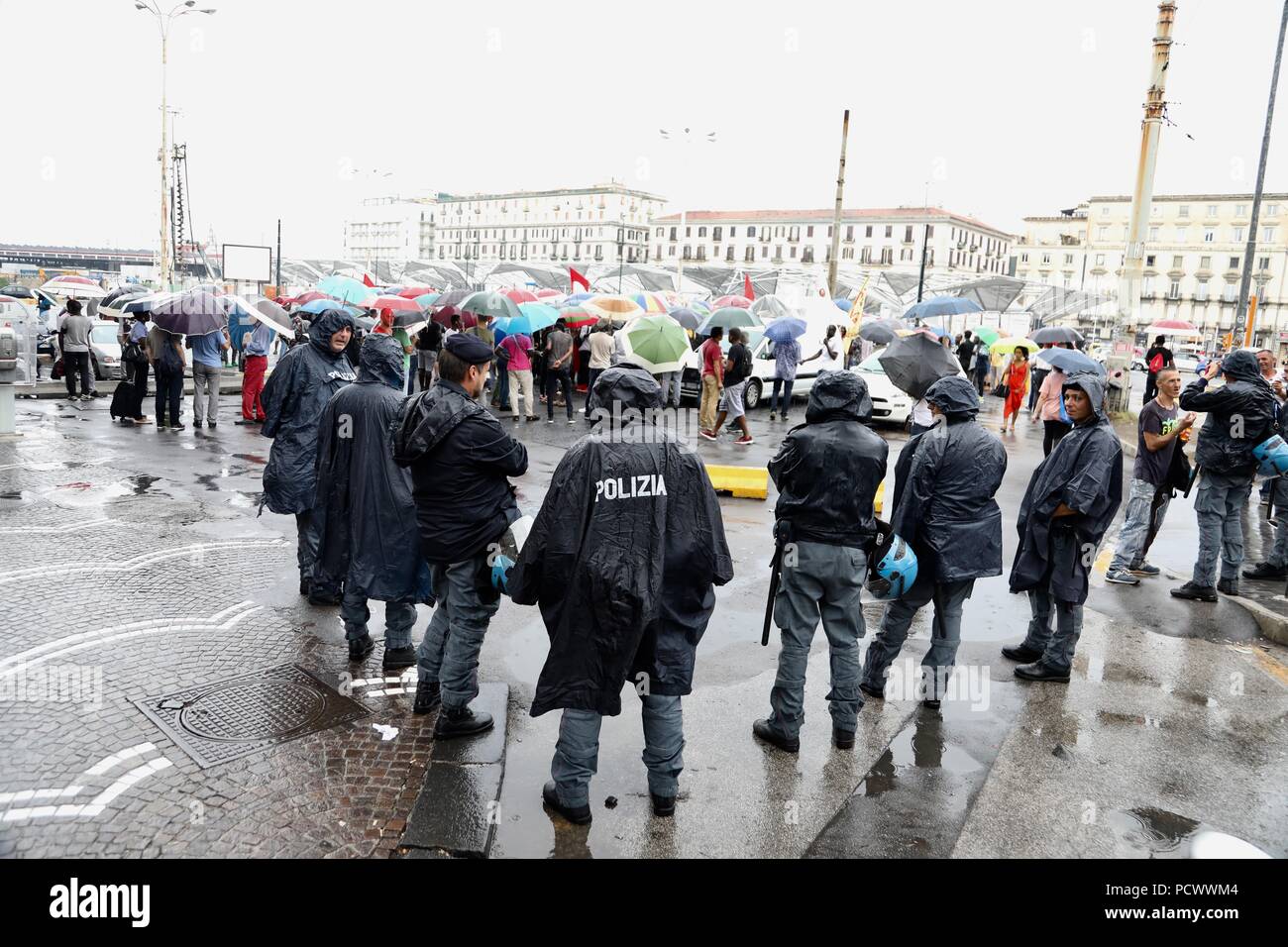 Naples, Italy. 03rd July, 2018. This afternoon a large group of ...