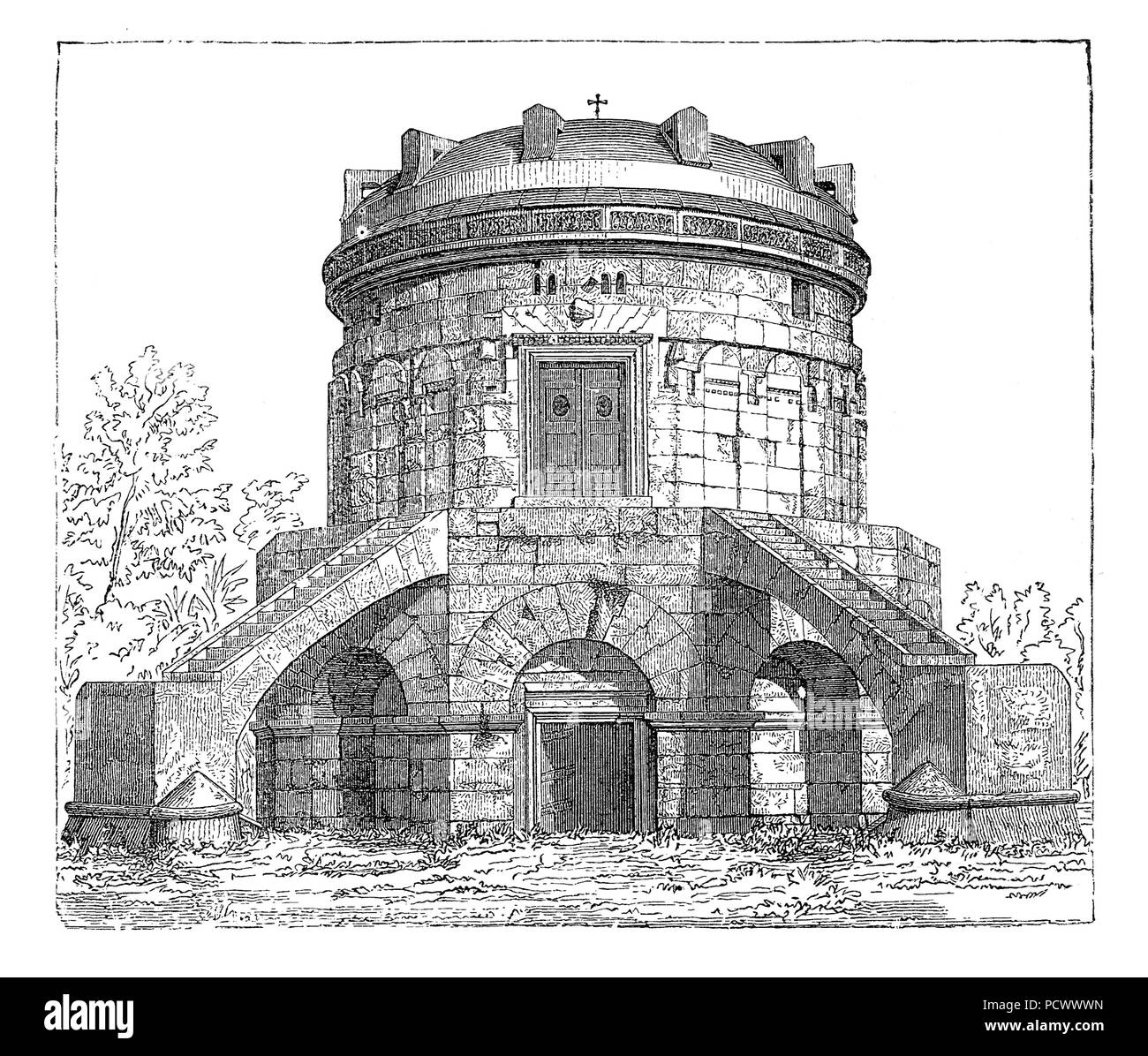 Mausoleum of Theoderic in Ravenna Italy built in 530 AD by Theoderic ...