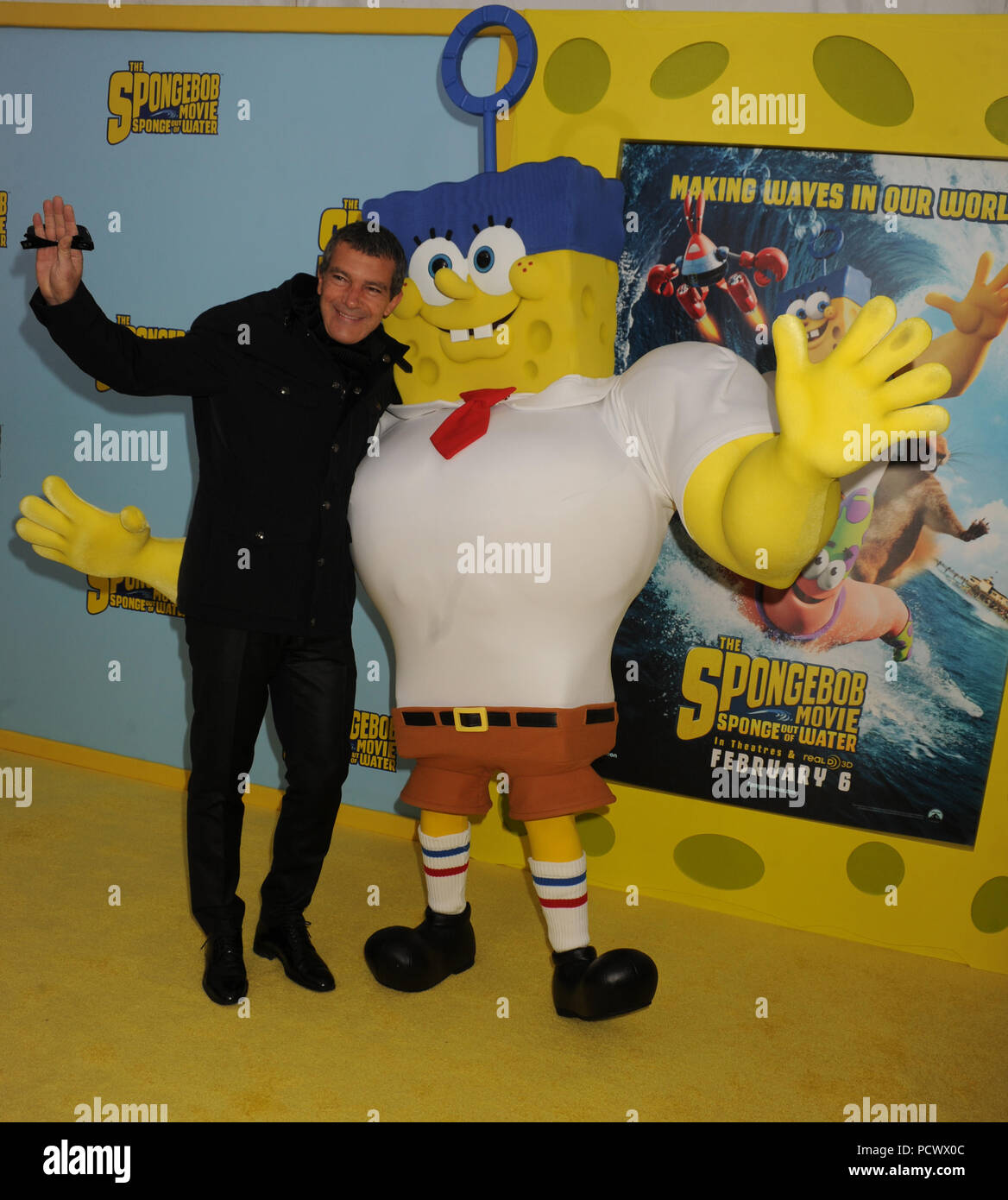 NEW YORK, NY - JANUARY 31: Spongebob attends 'The Spongebob Movie ...