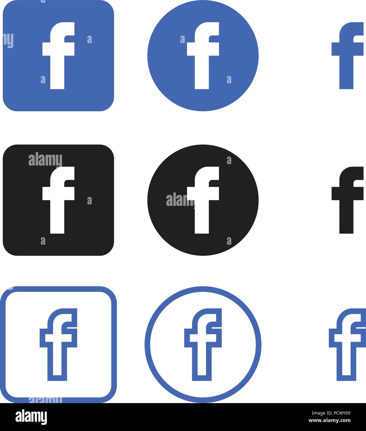 Social media icons Stock Vector Image & Art - Alamy