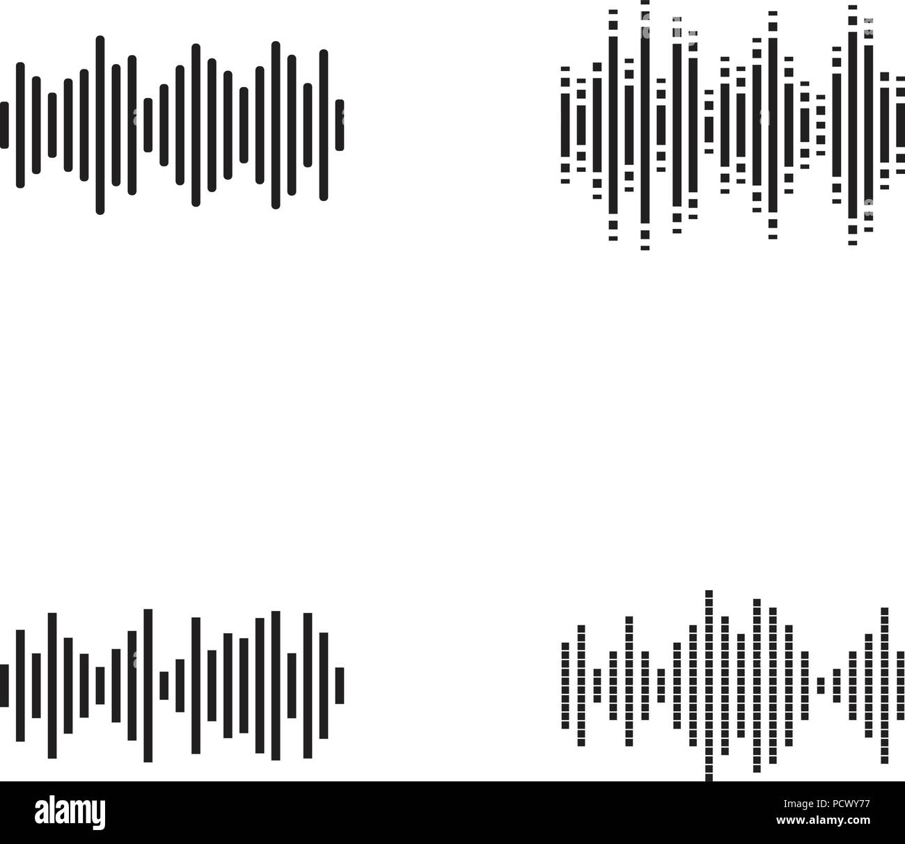 Audio visualization Stock Vector Images - Alamy