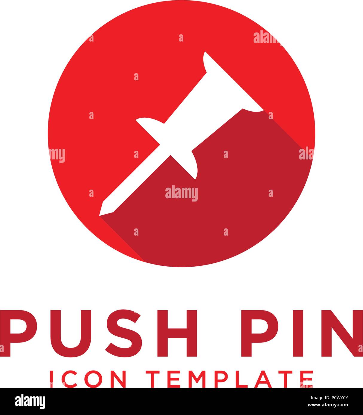 Pinned map Stock Vector Images - Alamy