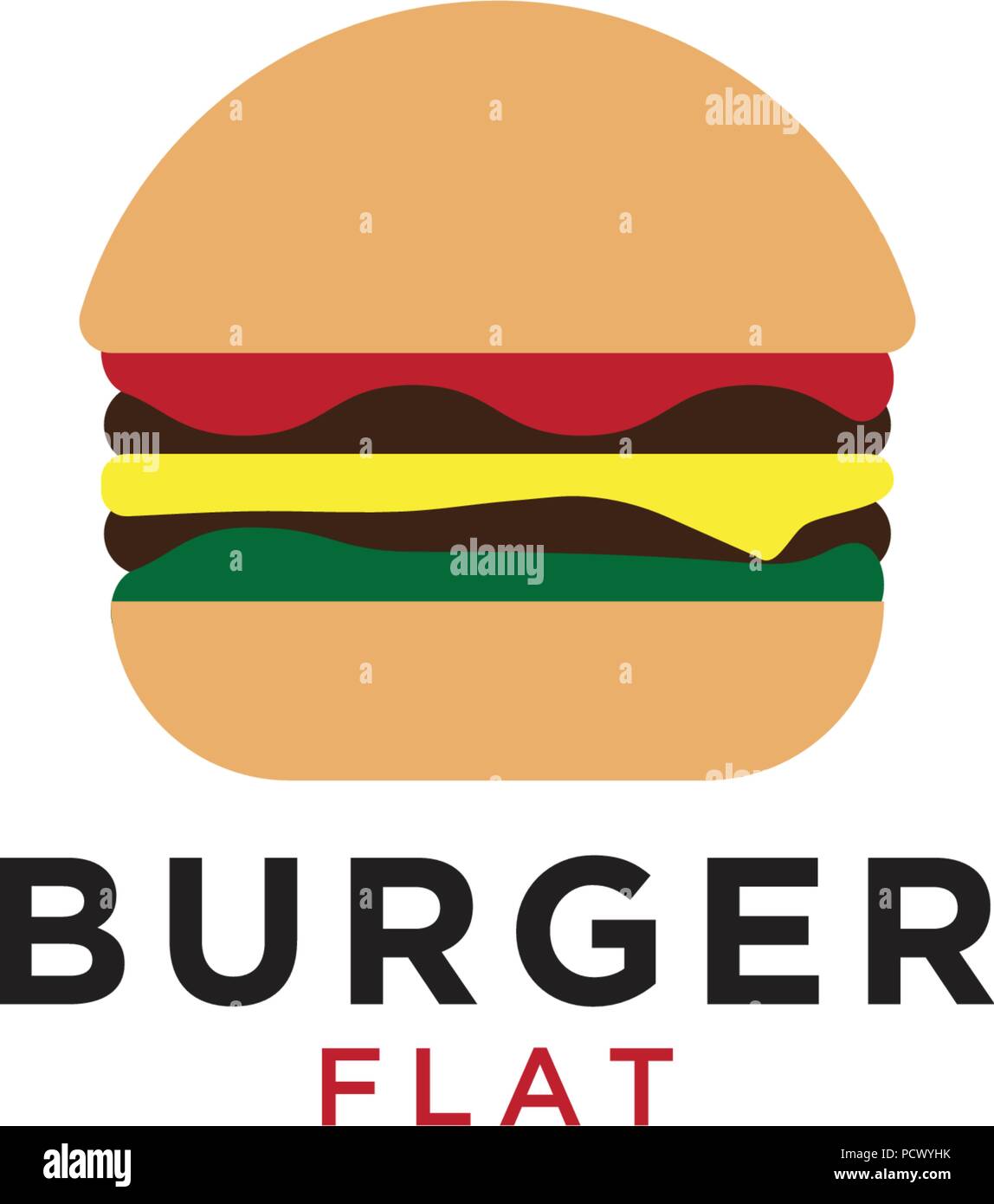 Burger logo design hi-res stock photography and images - Alamy