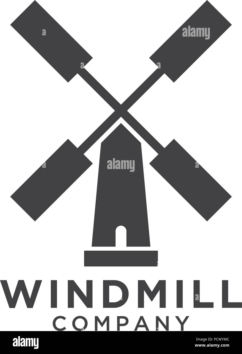Windmill logo hi-res stock photography and images - Alamy