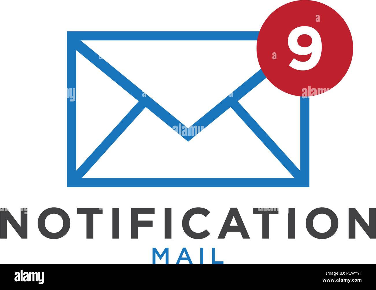 Notification number Stock Vector Images - Alamy