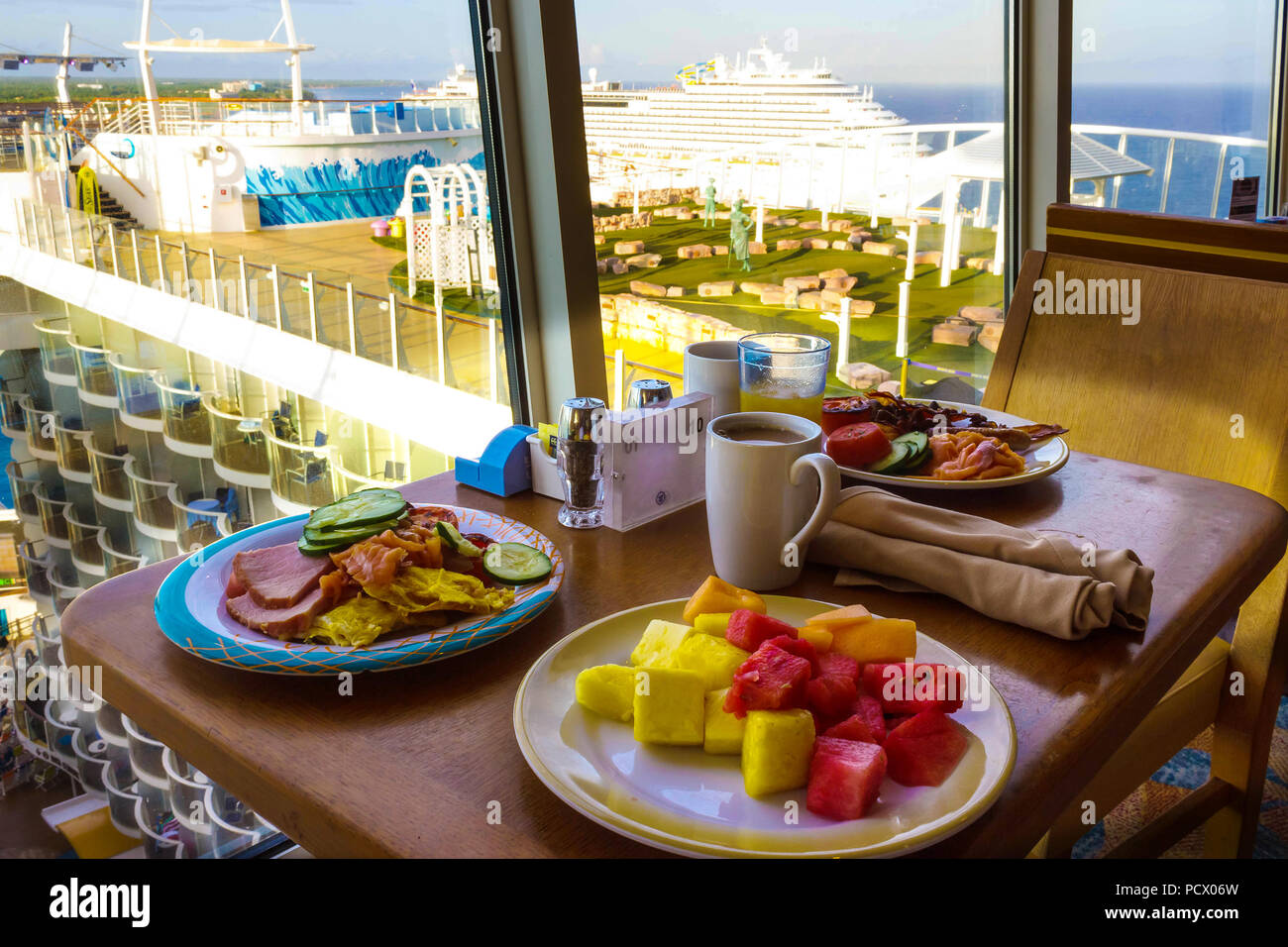 Buffet table aboard cruise ship hi-res stock photography and images - Alamy