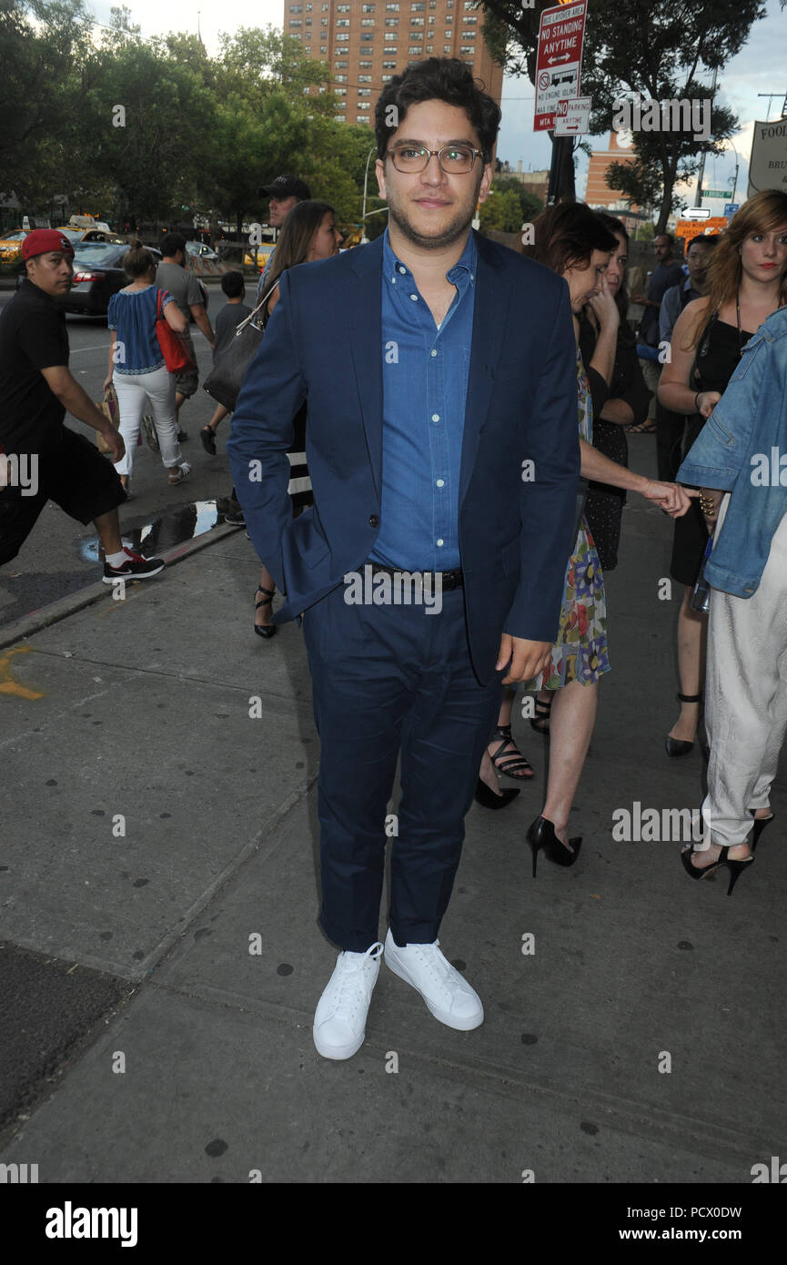 NEW YORK, NY - AUGUST 12: Matthew Shear attends the 'Mistress America ...