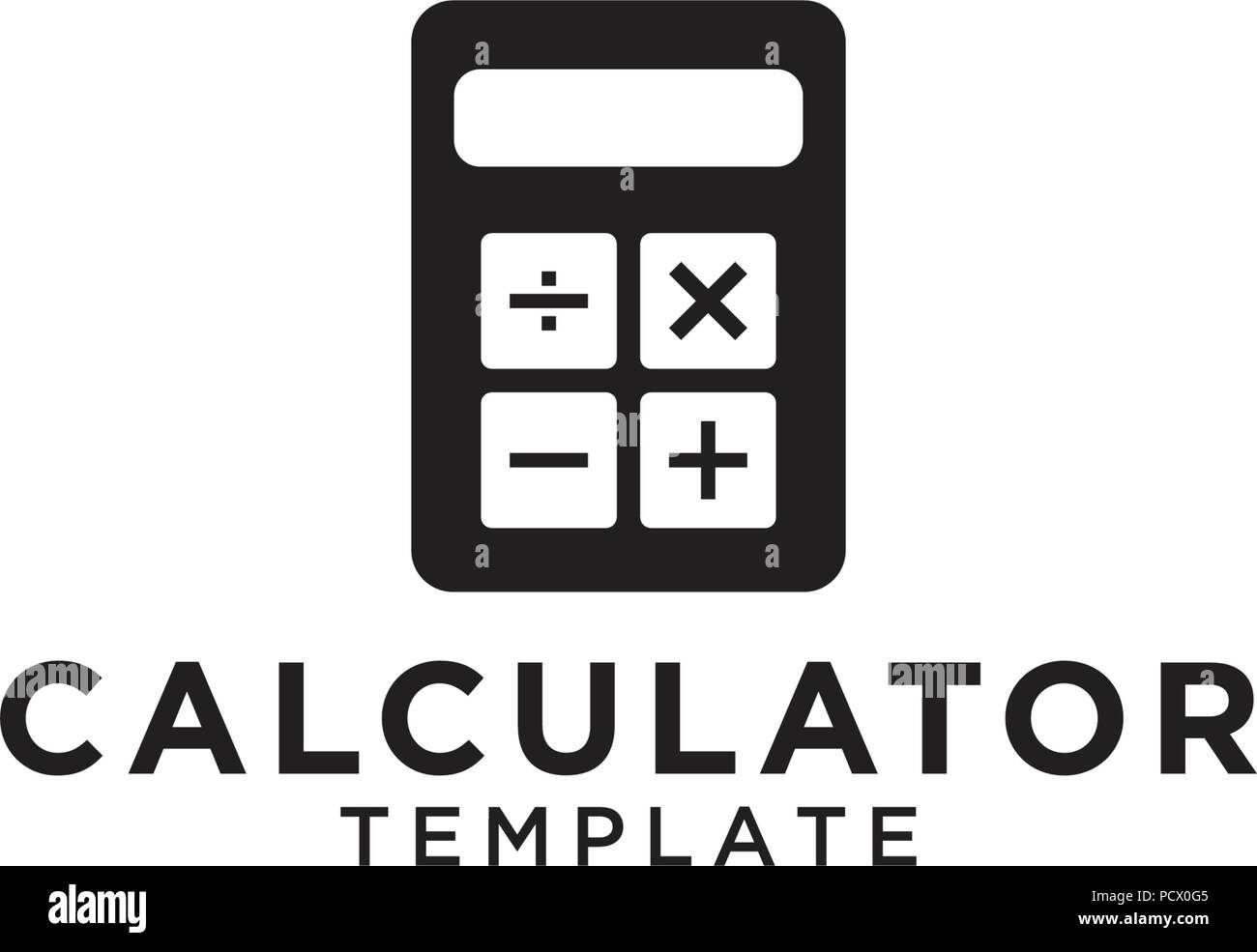 Maths calculator Stock Vector Images - Alamy