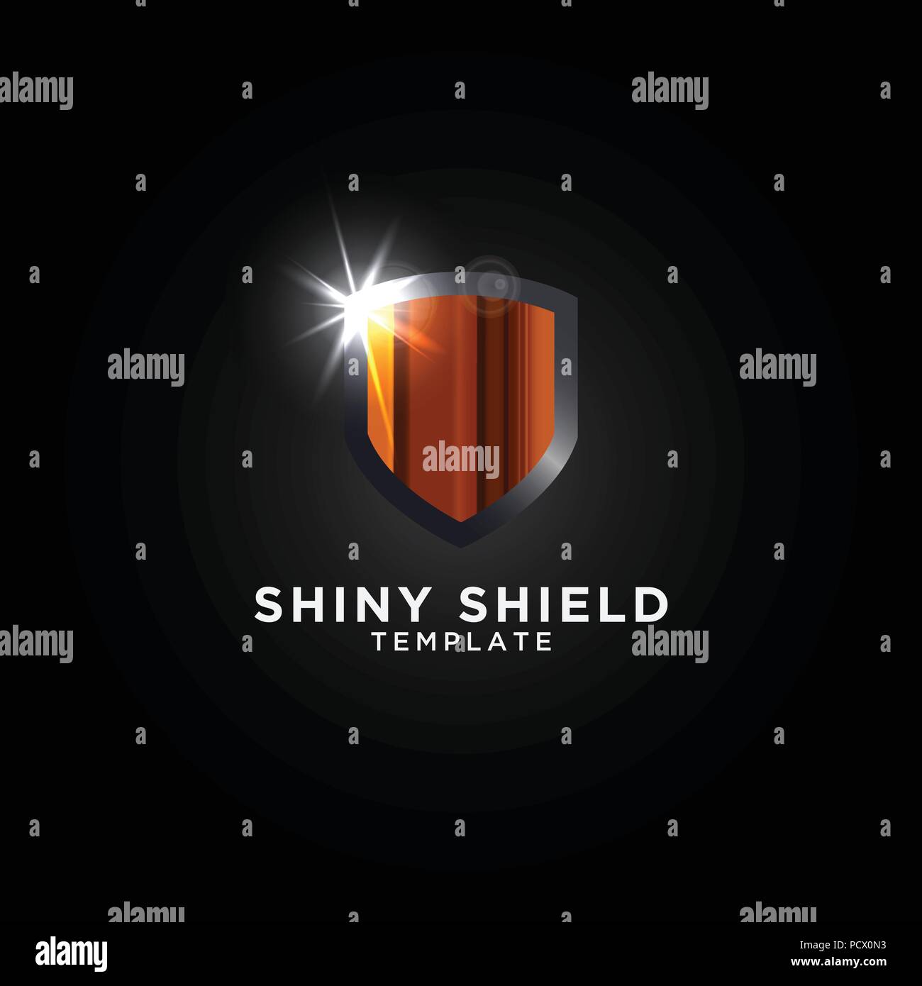 Illustration of luxury shield graphic design template Stock Vector ...