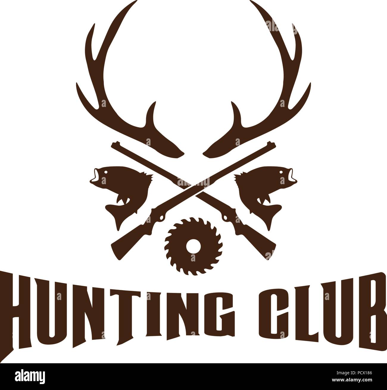 Hunting logo hi-res stock photography and images - Alamy