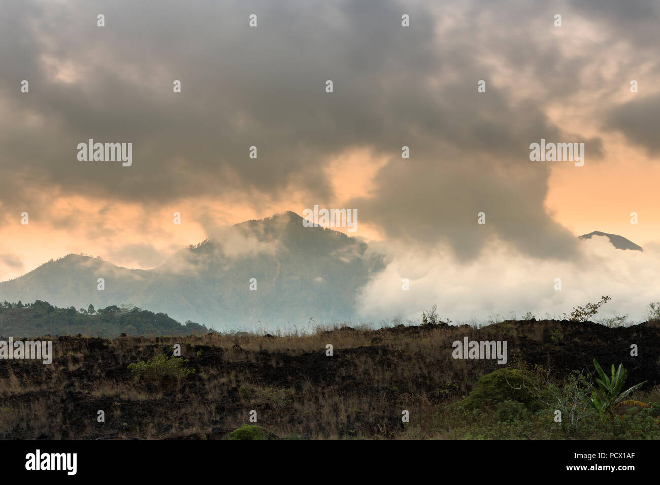 Gunung Batur vulcano, Bali, Indonesia Stock Photo - Alamy