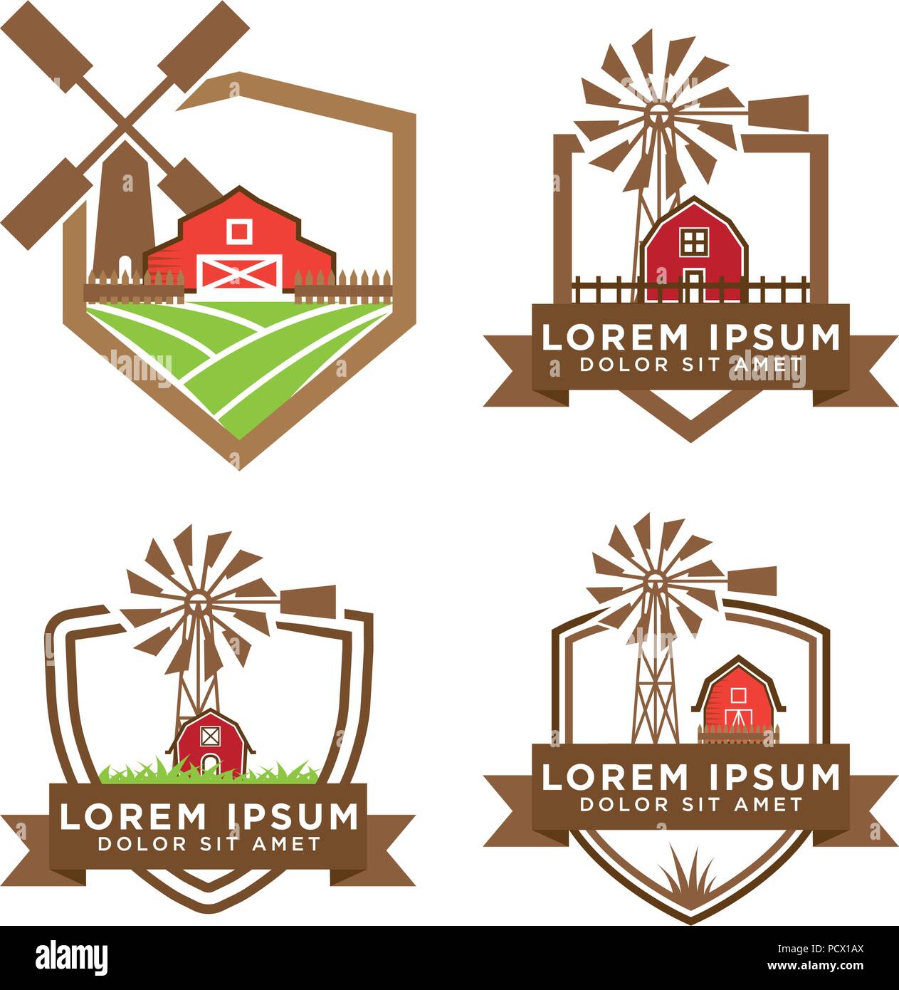 Barn logo design hi-res stock photography and images - Alamy