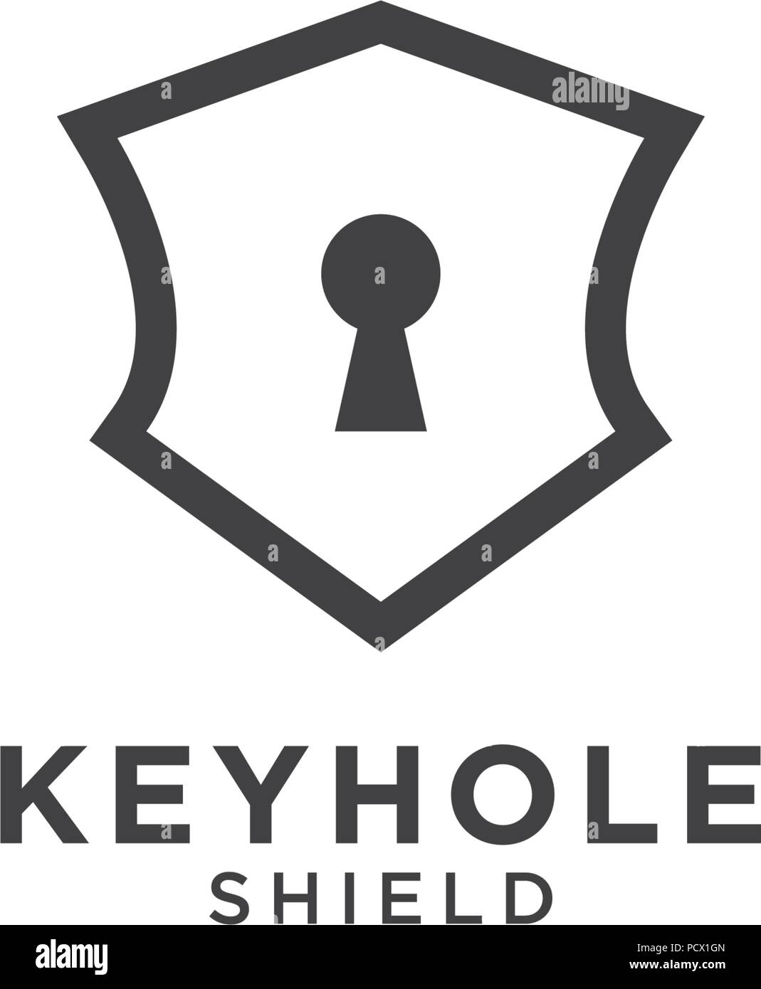 Cyber security shield logo hi-res stock photography and images - Alamy