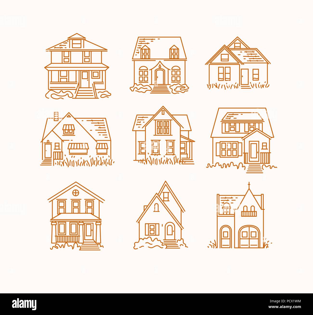 Neighborhood in background Cut Out Stock Images & Pictures - Alamy