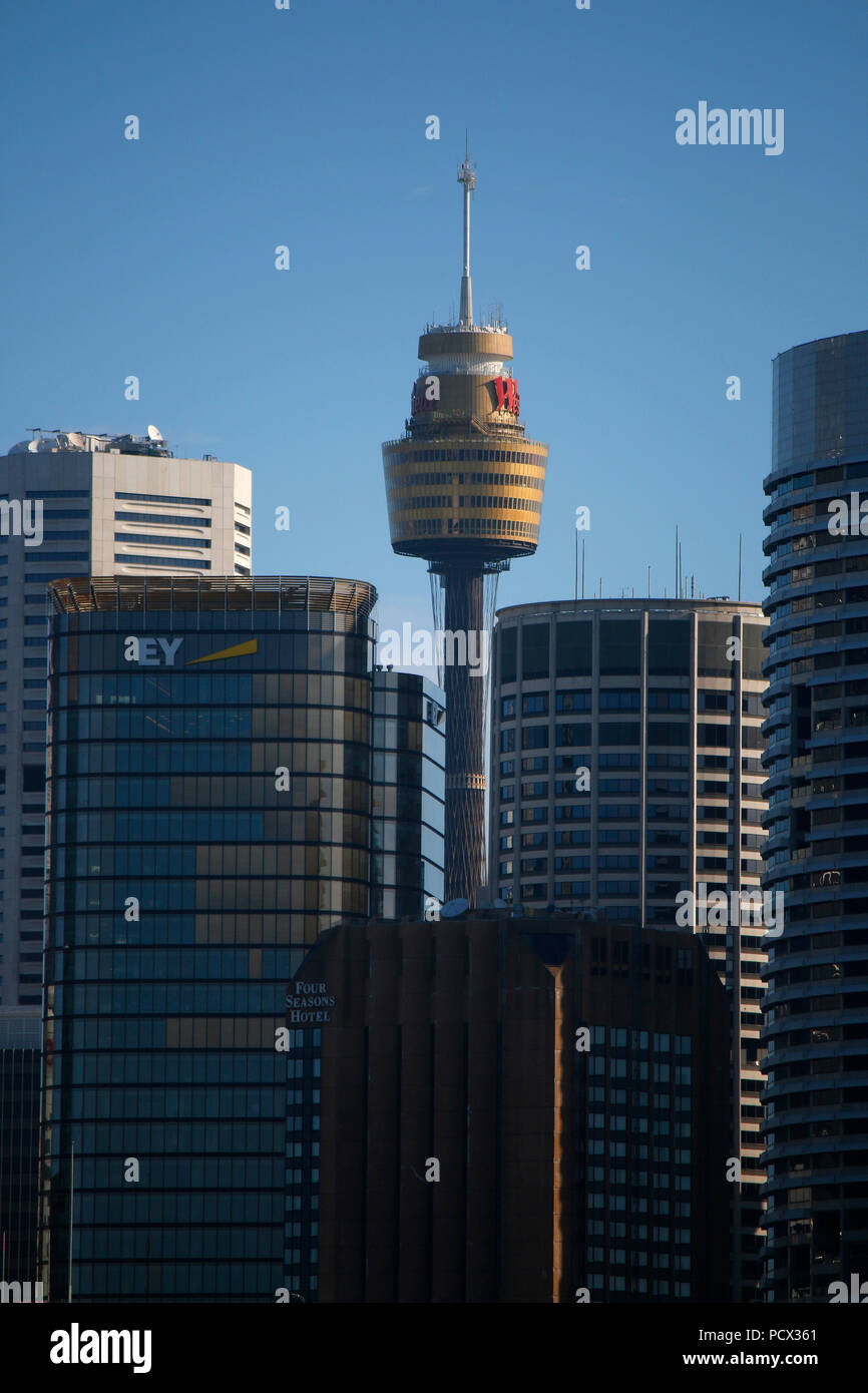 Skyline mit Sydney Tower, Sydney, Australia Stock Photo - Alamy
