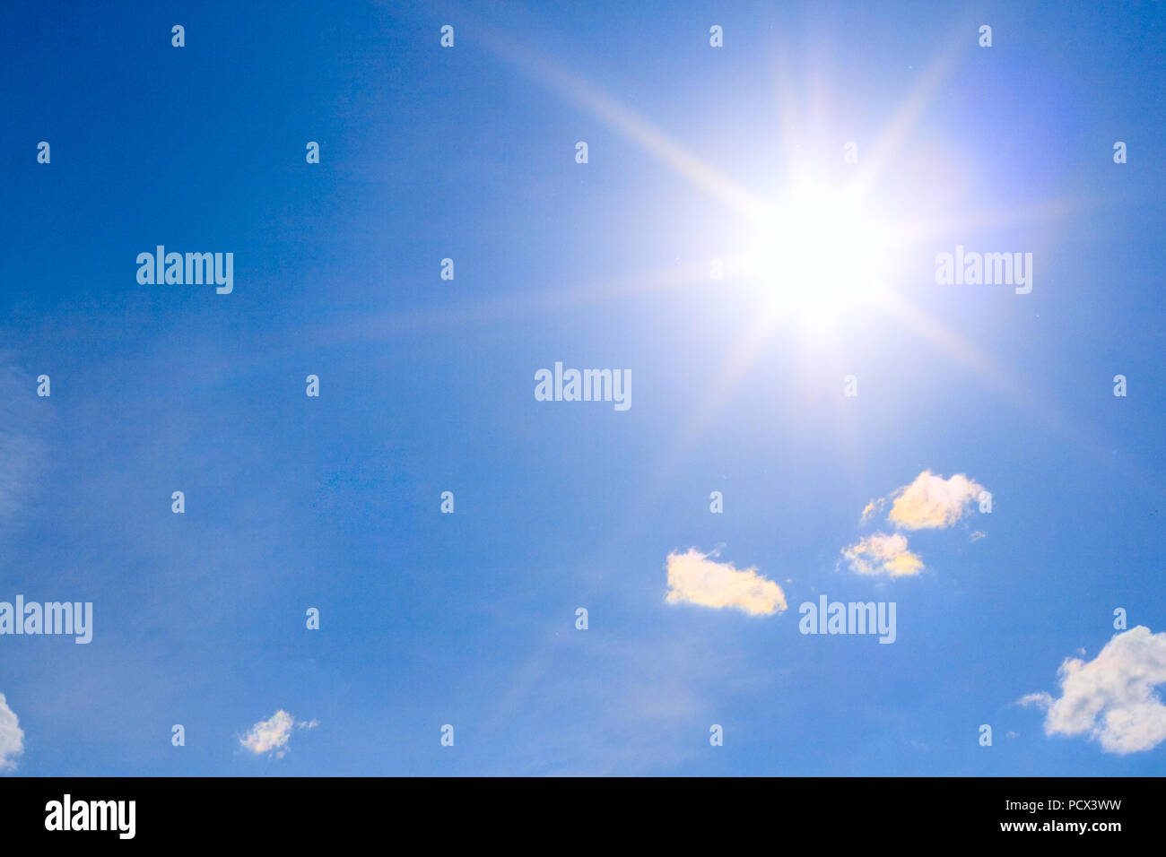 sunny sky background Stock Photo - Alamy