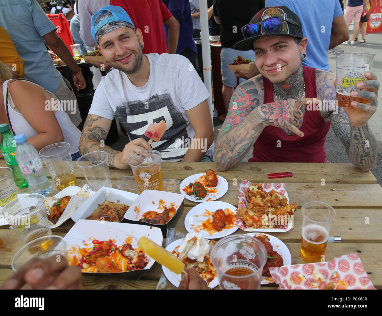 London UK 04-August 2018 London Wing Fest is a celebration of the ...