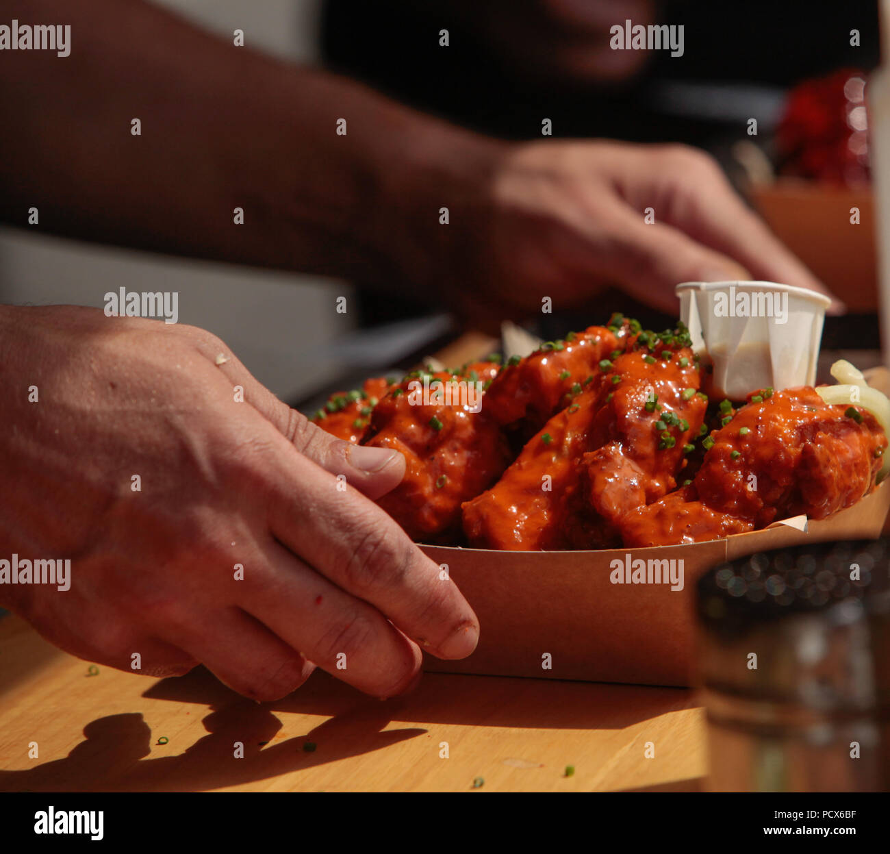 Chicken wing fest hi-res stock photography and images - Alamy