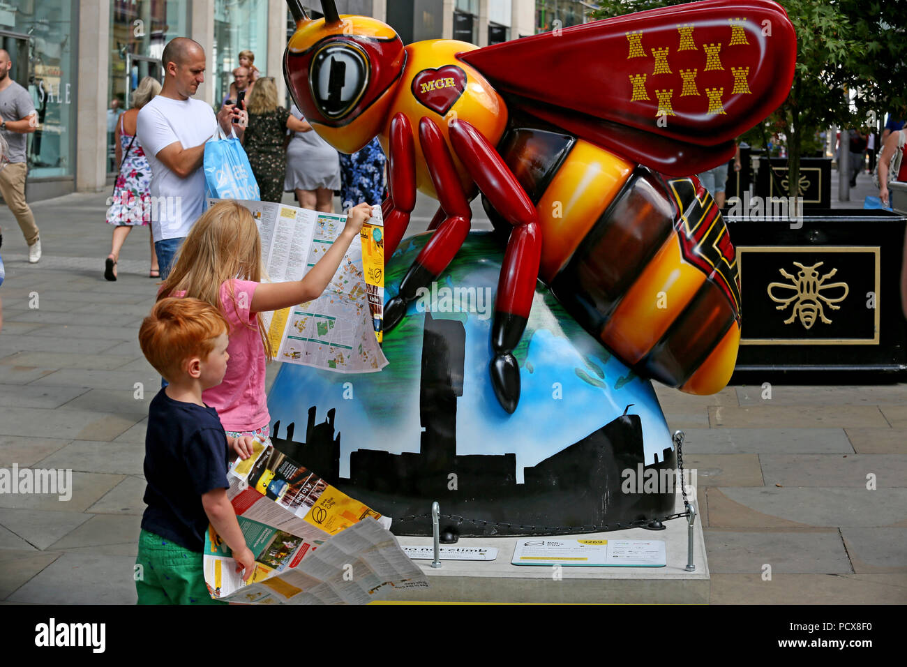 Manchester, UK, 3 Aug 2018. Manchester City Council and wild about art ...