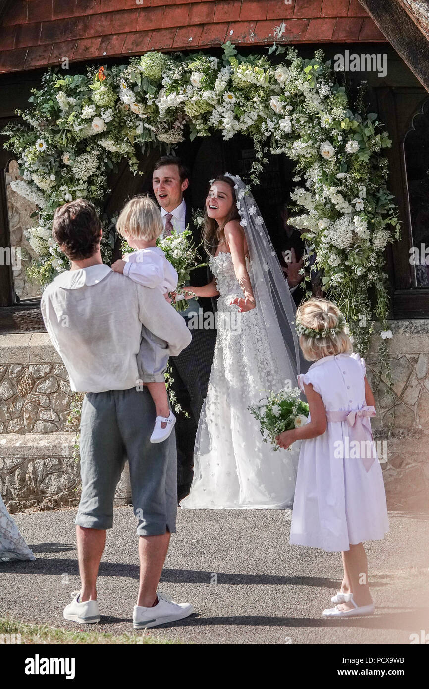 The Street, Frensham. 04th August 2018. Charlie Van Straubenzee and ...