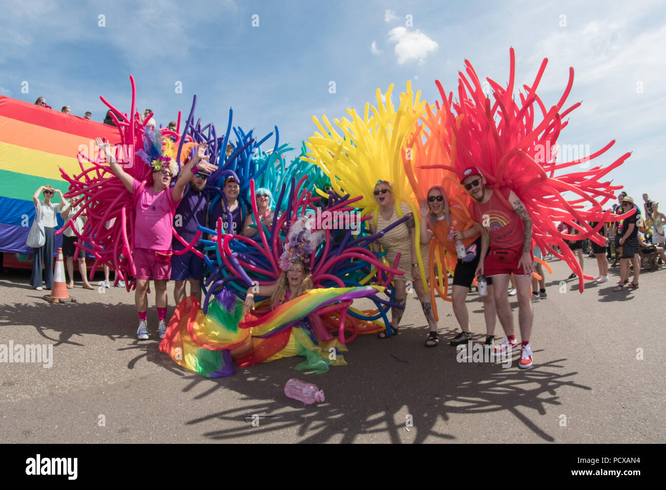 Brighton, UK, 4 Aug 2018. Brighton gay pride festival celebrations ...