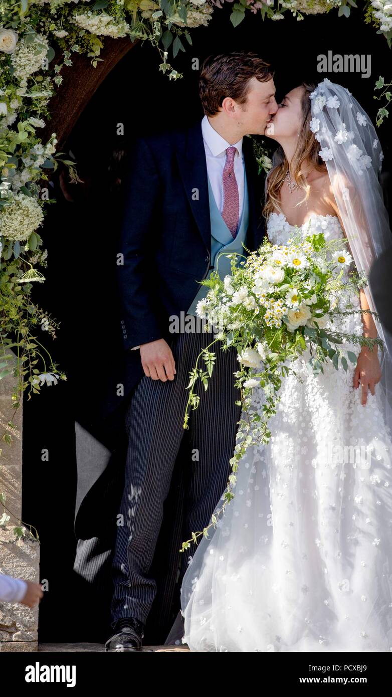 Frensham, UK, 4 Aug 2018. Charlie Van Straubenzee and Daisy Jenks ...