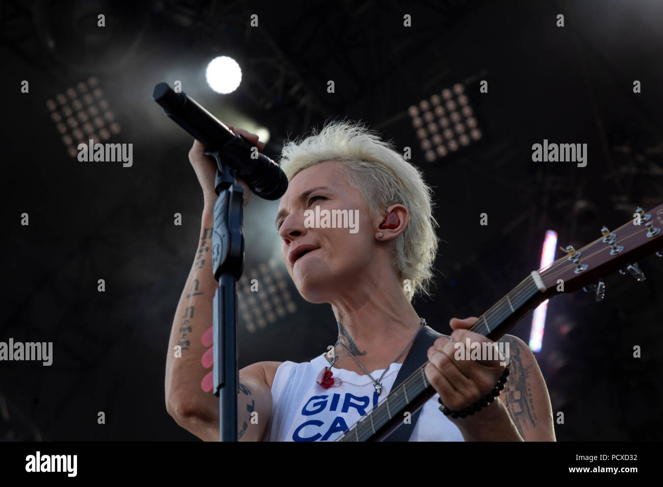 Moscow, Russia. 3rd, August 2018. Diana Arbenina, Russian singer ...