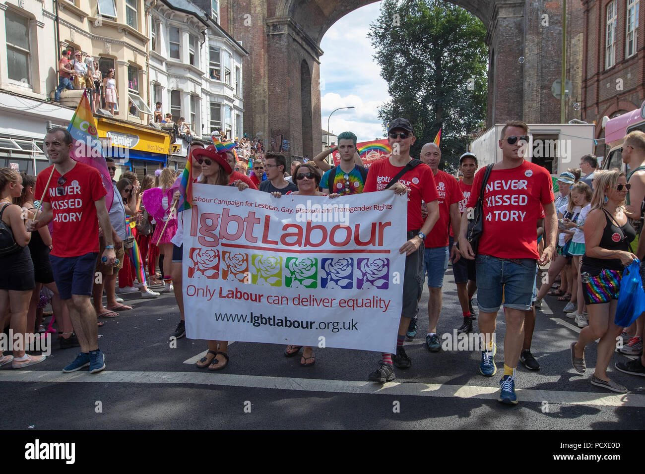 Brighton, UK. 4th August 2018,Participants take part in the annual ...
