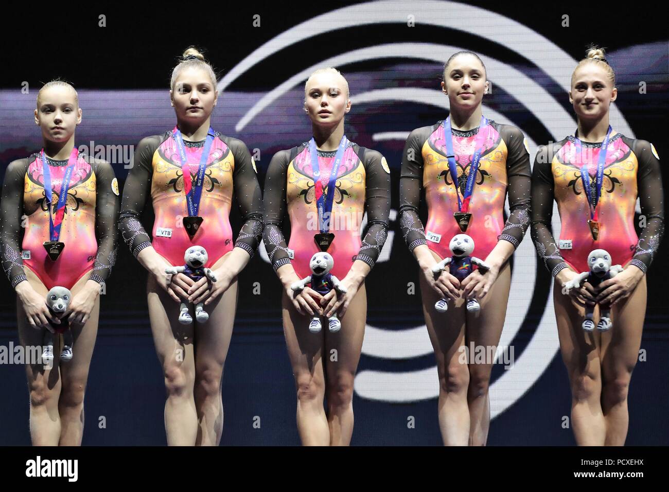 Glasgow Uk 04th Aug 2018 Linaia Akhaimova Irina Alekseeva Ulina