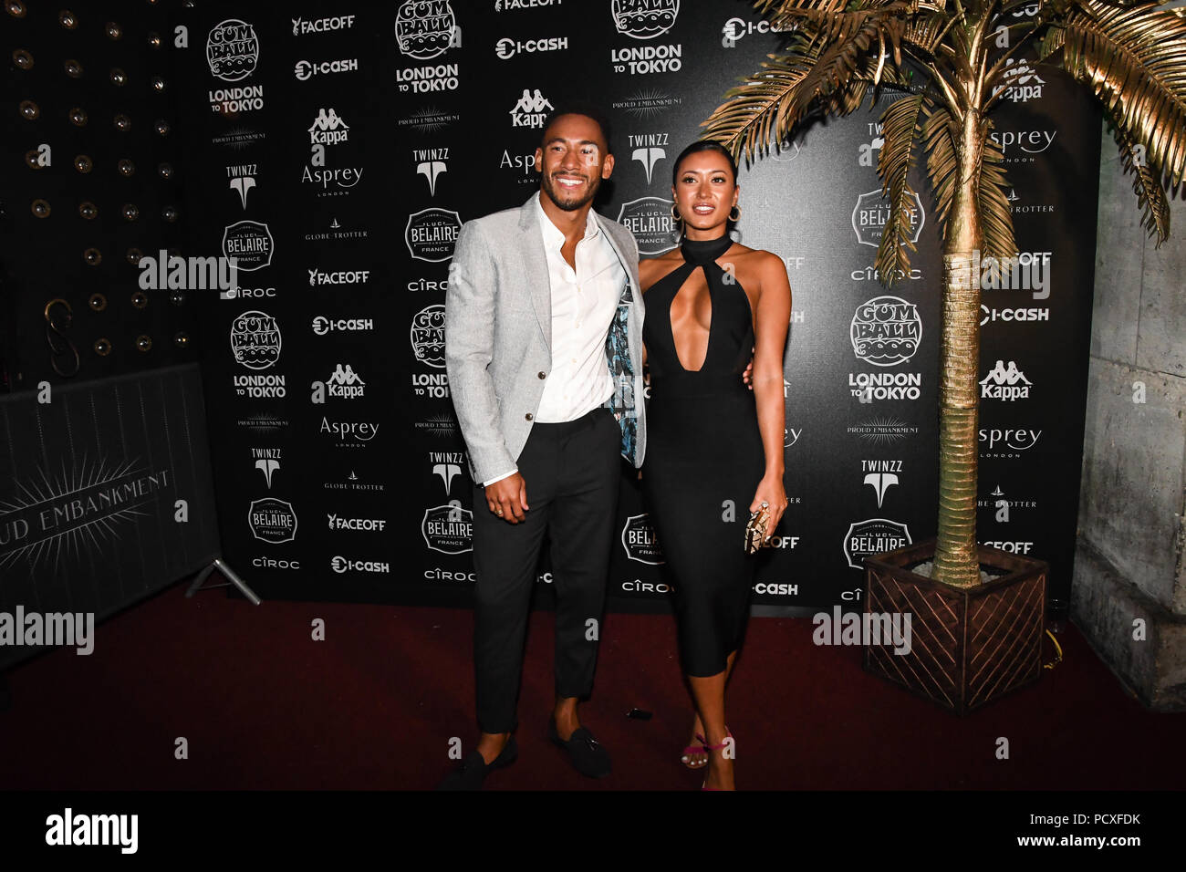 London, UK. 04th Aug, 2018. Josh Denzel, Kaz Crossley attend the ...