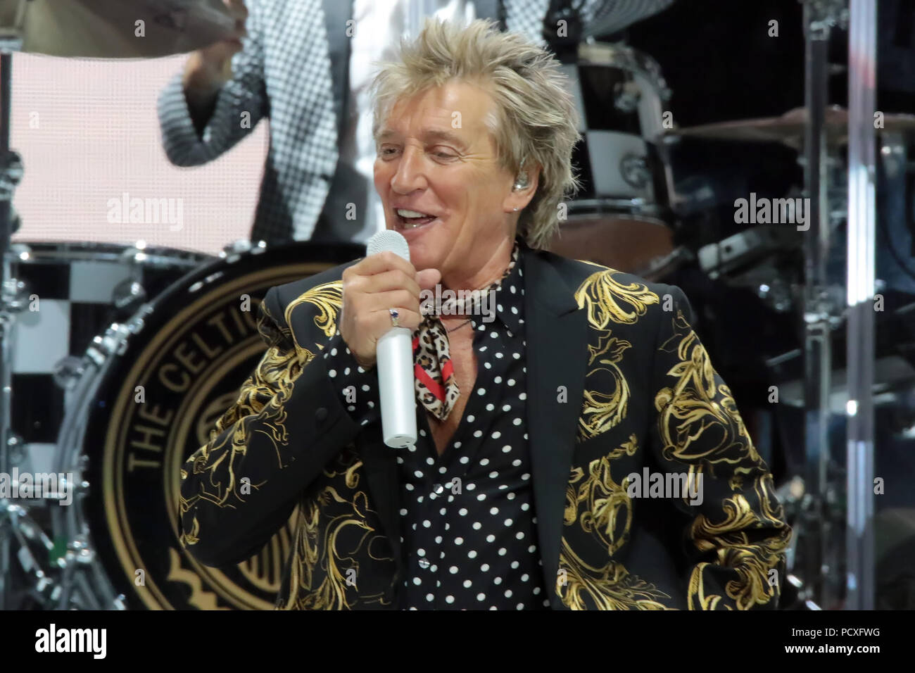 Atlantic City, USA. 4 August 2018. Rod Stewart performs in concert at ...