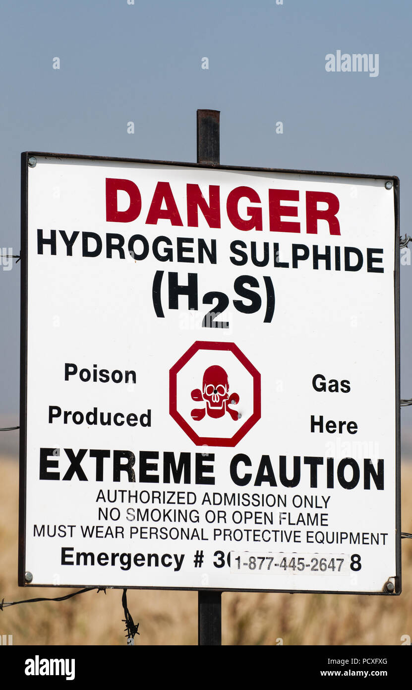 Hydrogen sulphide sign hi-res stock photography and images - Alamy