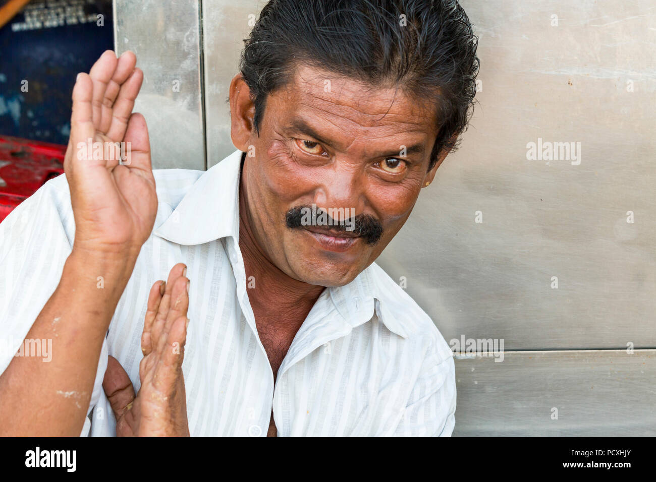 Handsome old tamil man hi-res stock photography and images - Alamy