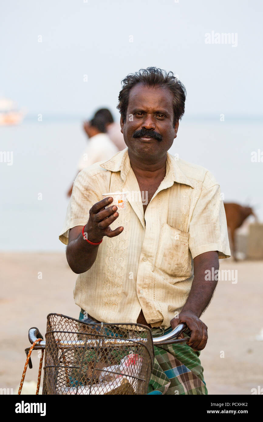 RAMESHWARAM, TAMIL NADU, INDIA - MARCH CIRCA, 2018. Portrait of an ...