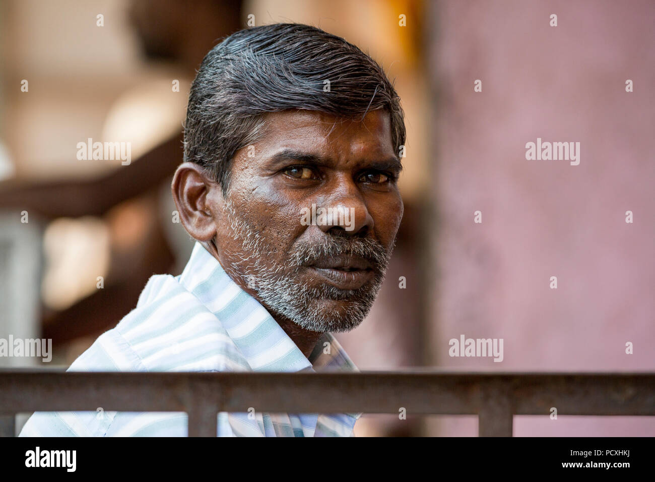 Tamil village old man hi-res stock photography and images - Alamy