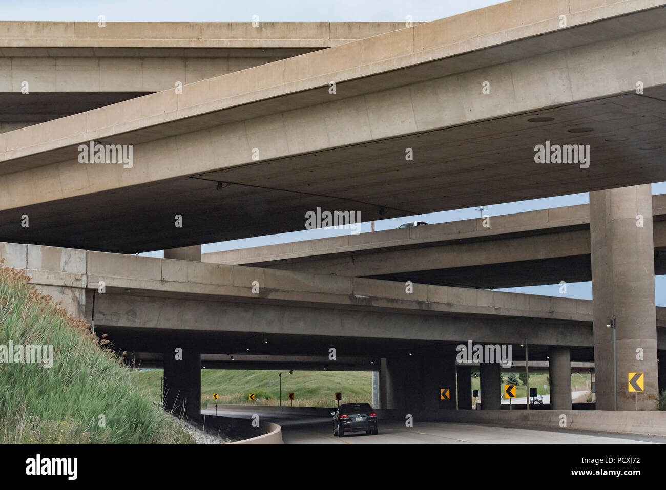 Ontario, Canada. Exit from Highway 407 ETR east onto Highway 400 north ...