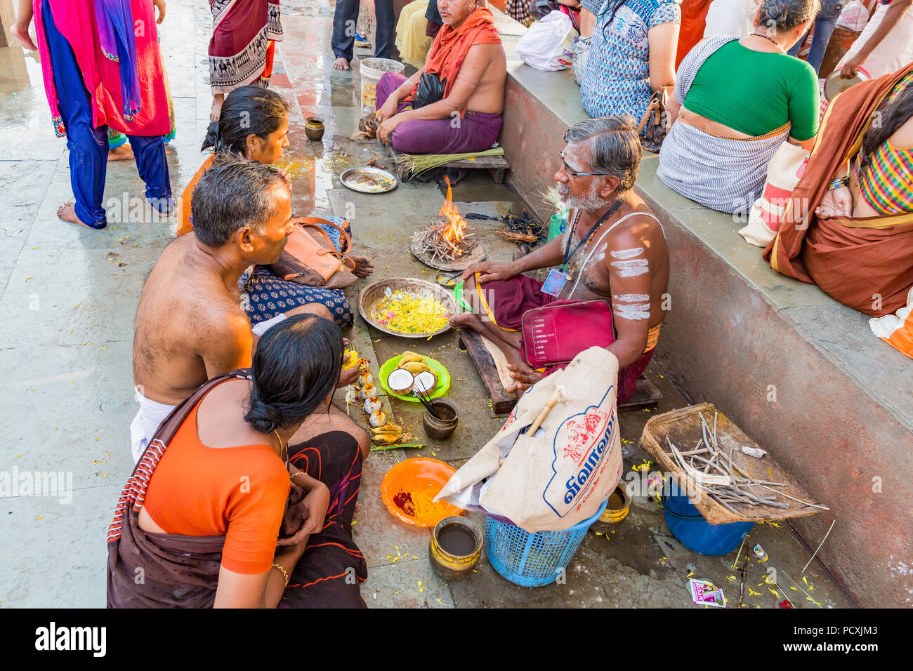 RAMESHWARAM, TAMIL NADU, INDIA- MARCH CIRCA, 2018. Unidentified indian ...