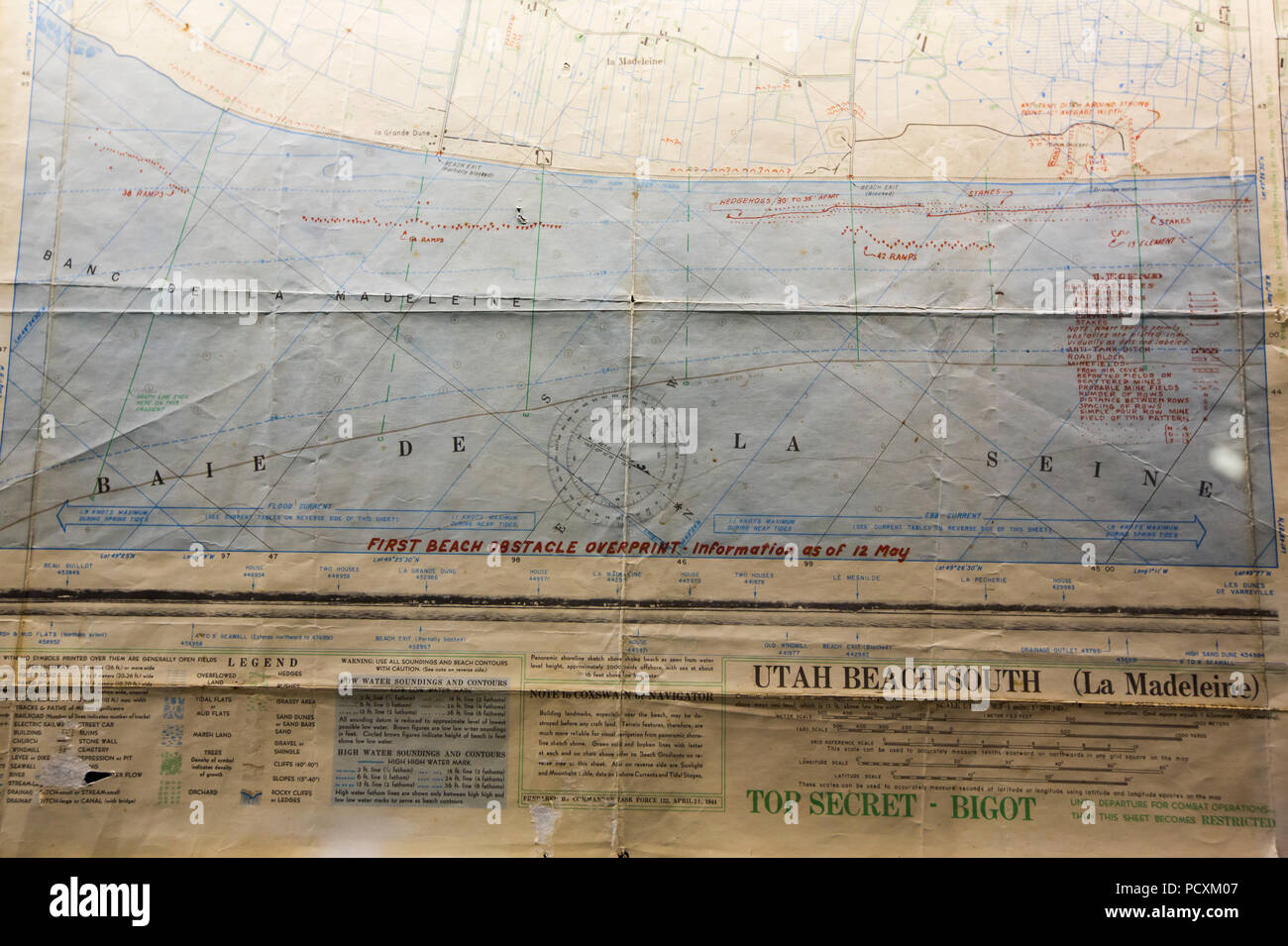 Map of allied invasion normandy hi-res stock photography and images - Alamy