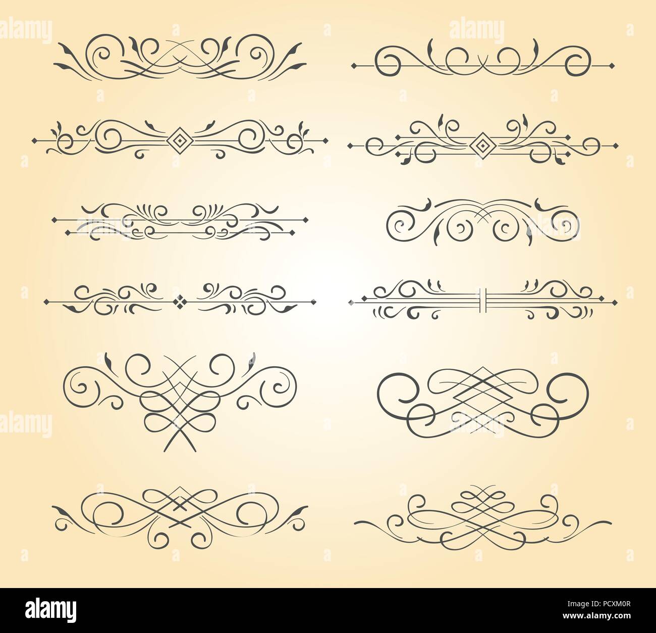 Ornamental text divider Stock Vector Image & Art - Alamy