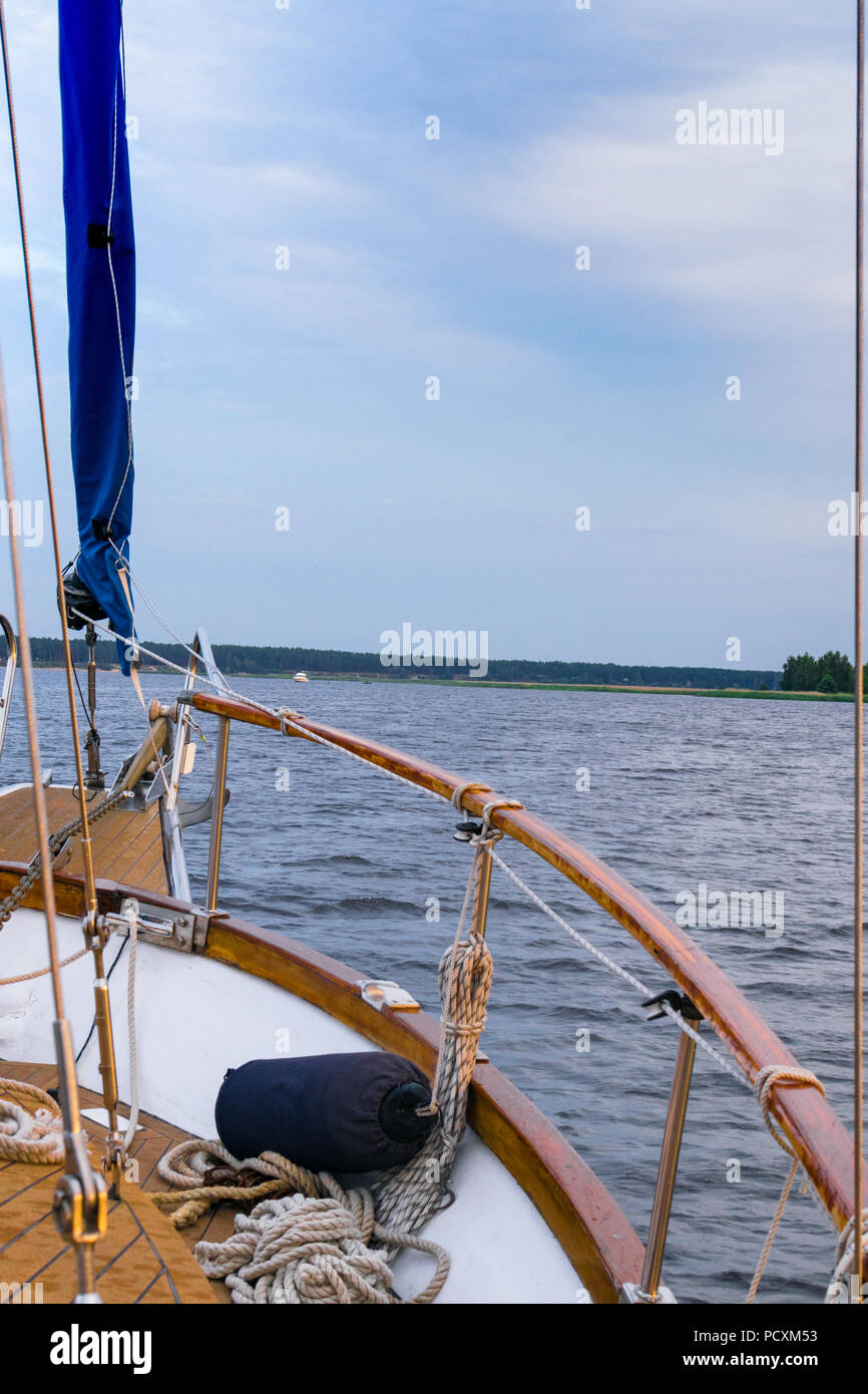 Beautiful view above the sea. View from yacht Stock Photo - Alamy