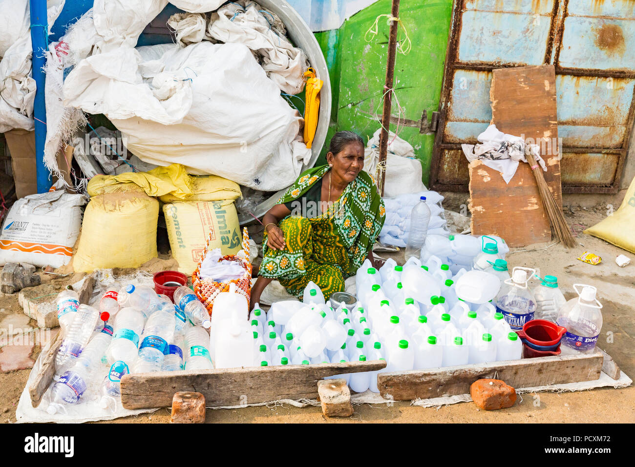 RAMESHWARAM, TAMIL NADU, INDIA - MARCH CIRCA, 2018. Unidentified Indian ...