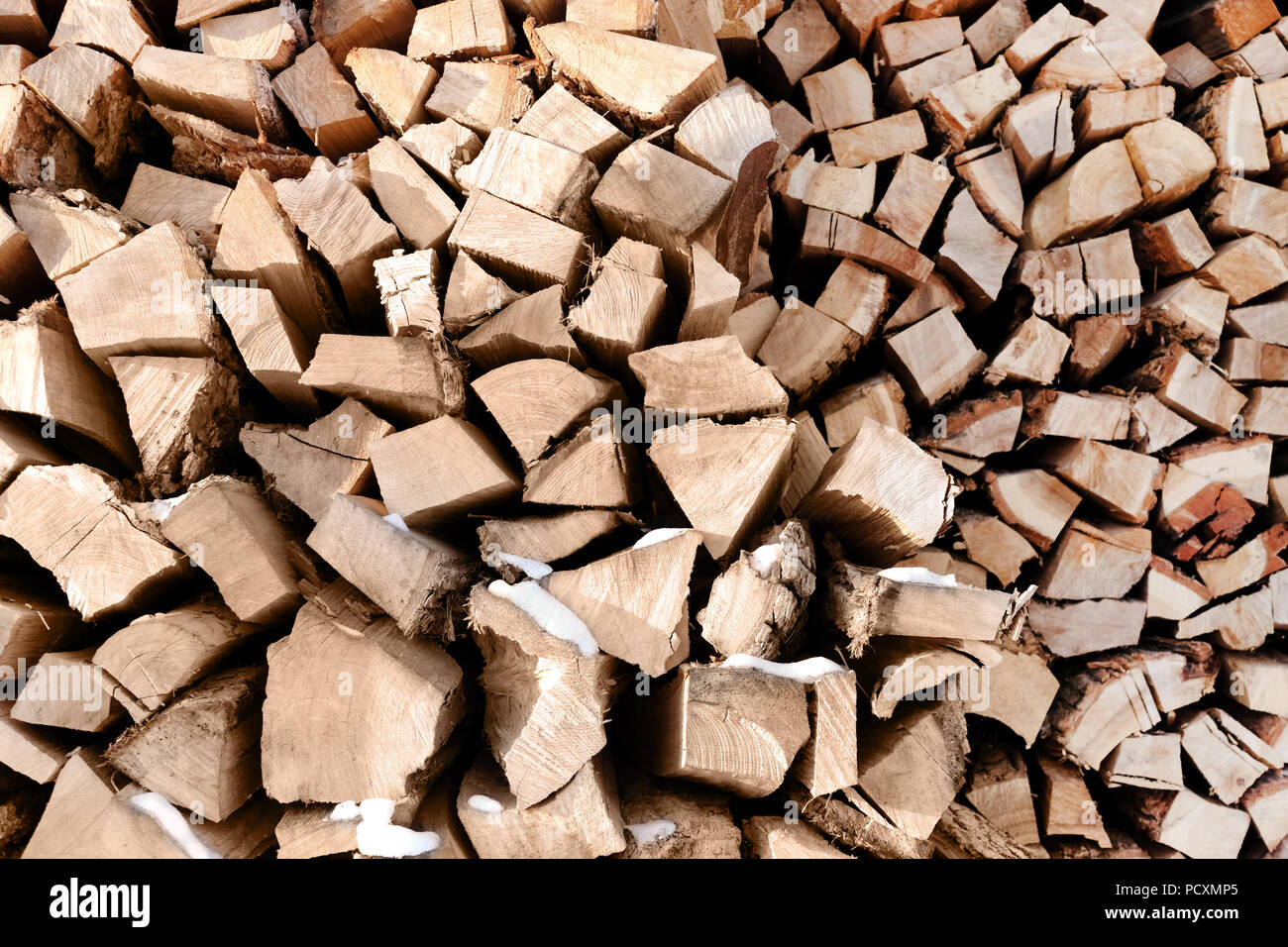 Firewood Dry firewood in a pile for furnace kindling Stock Photo - Alamy