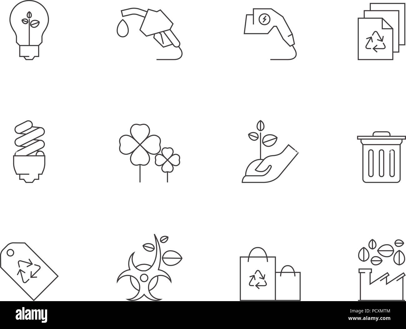 Outline Icons - More Environment Stock Vector Image & Art - Alamy