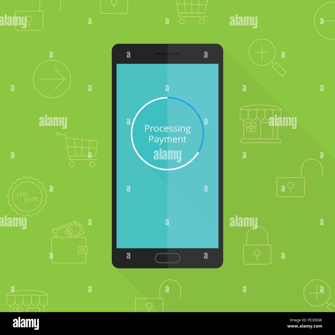 Smart phone finger print privacy security Stock Vector Image & Art - Alamy