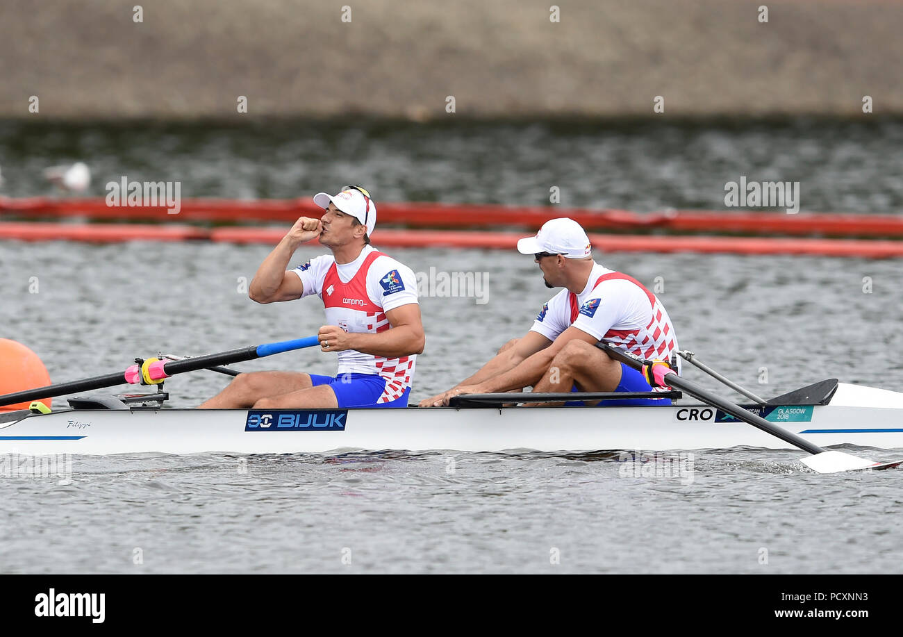 Croatia's Valent Sinkovic and Martin Sinkovic celebrate after winning ...