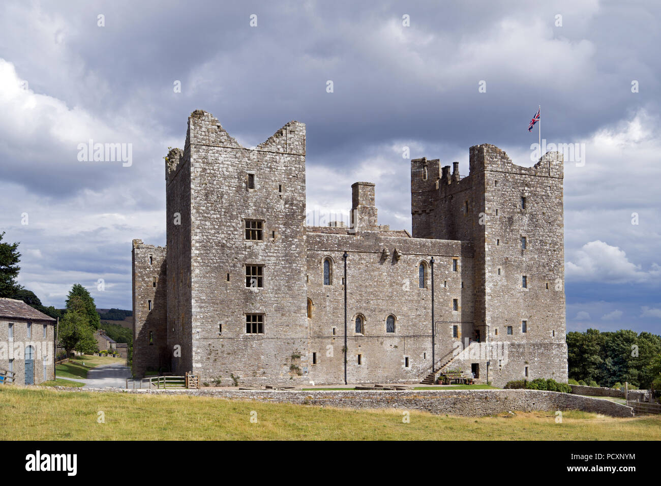 Bolton Castle located in Wensleydale in the Yorkshire Dales, England ...
