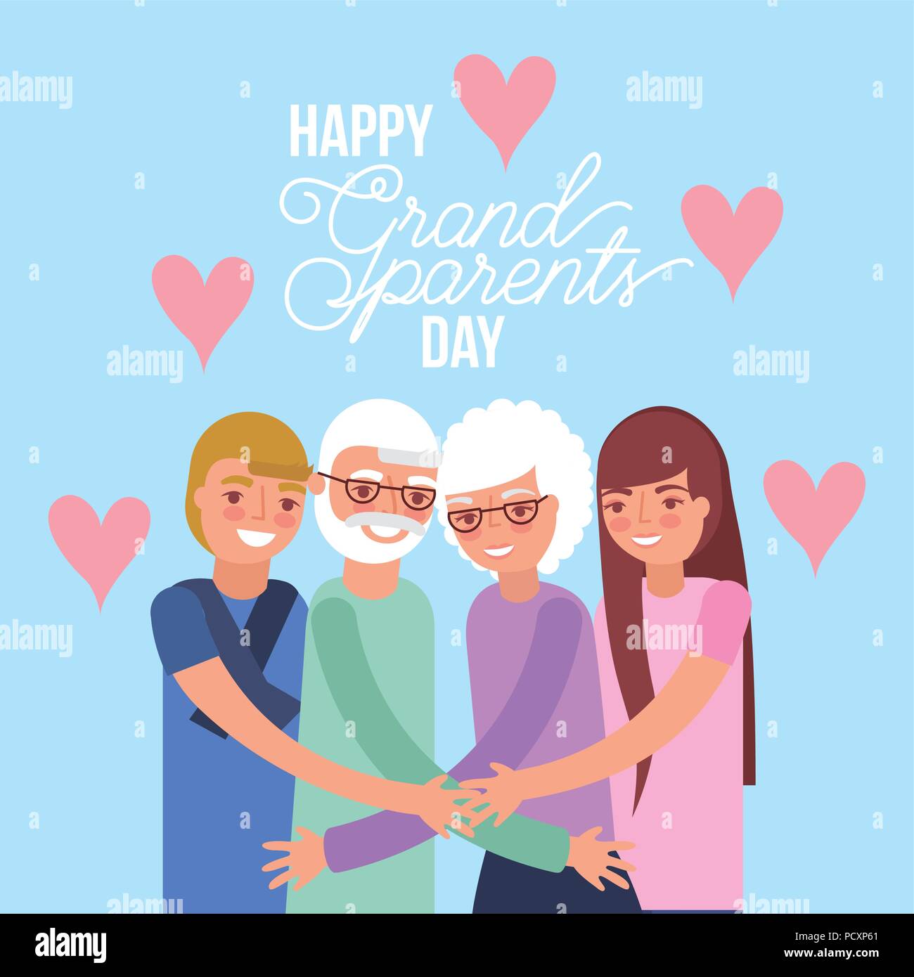 grandparents day card Stock Vector Image & Art - Alamy