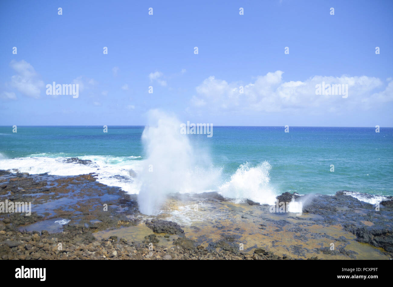 Spouting horn blow hole hi-res stock photography and images - Alamy