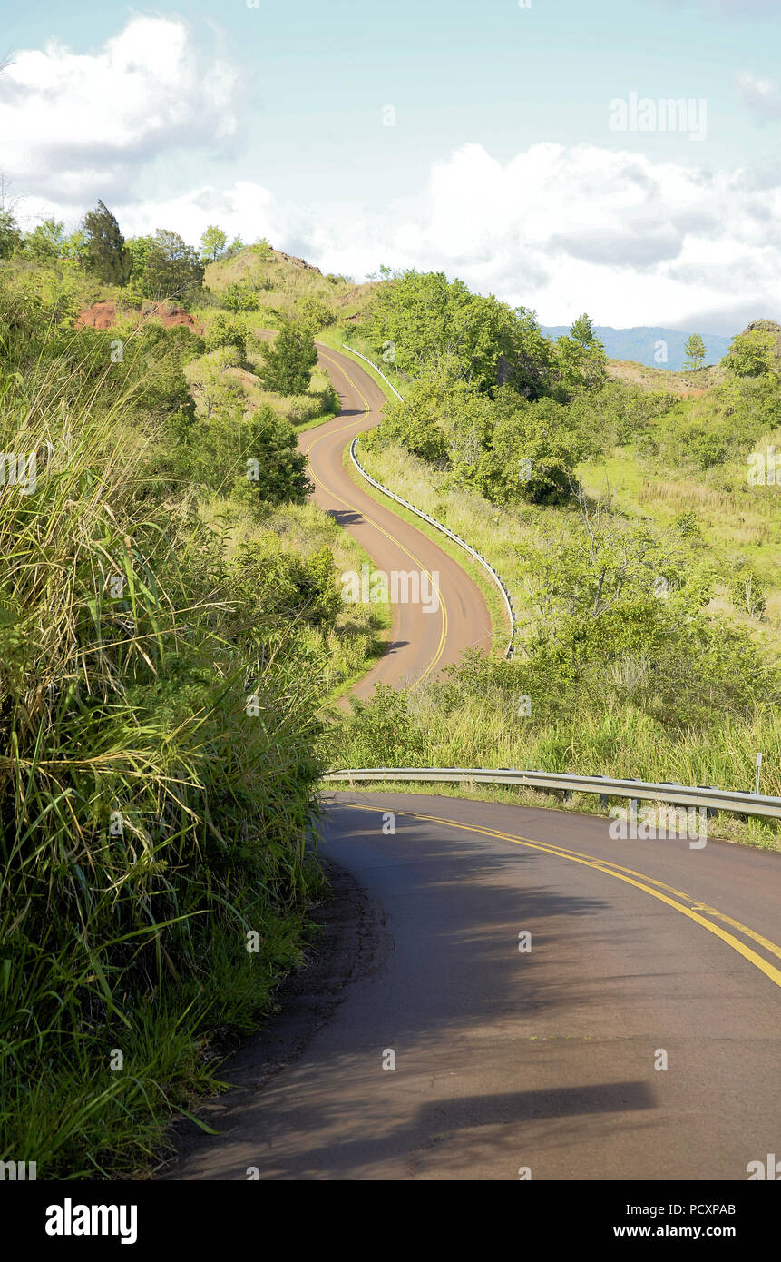 Road winding up canyon hi-res stock photography and images - Alamy